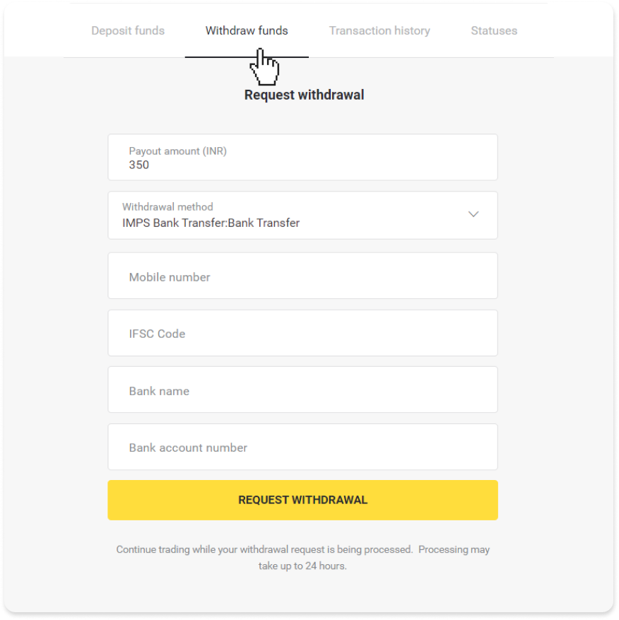 IMPS Bank Transfer (India) – Binomo help center