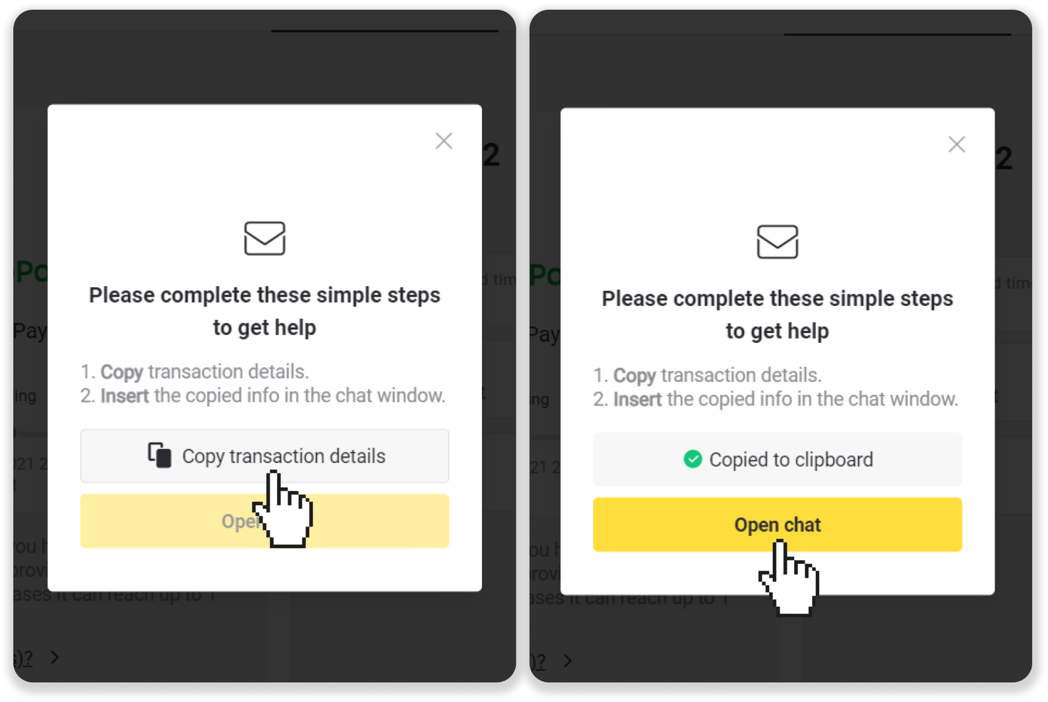 My payment is being processed for too long, what do I do? – Binomo help ...